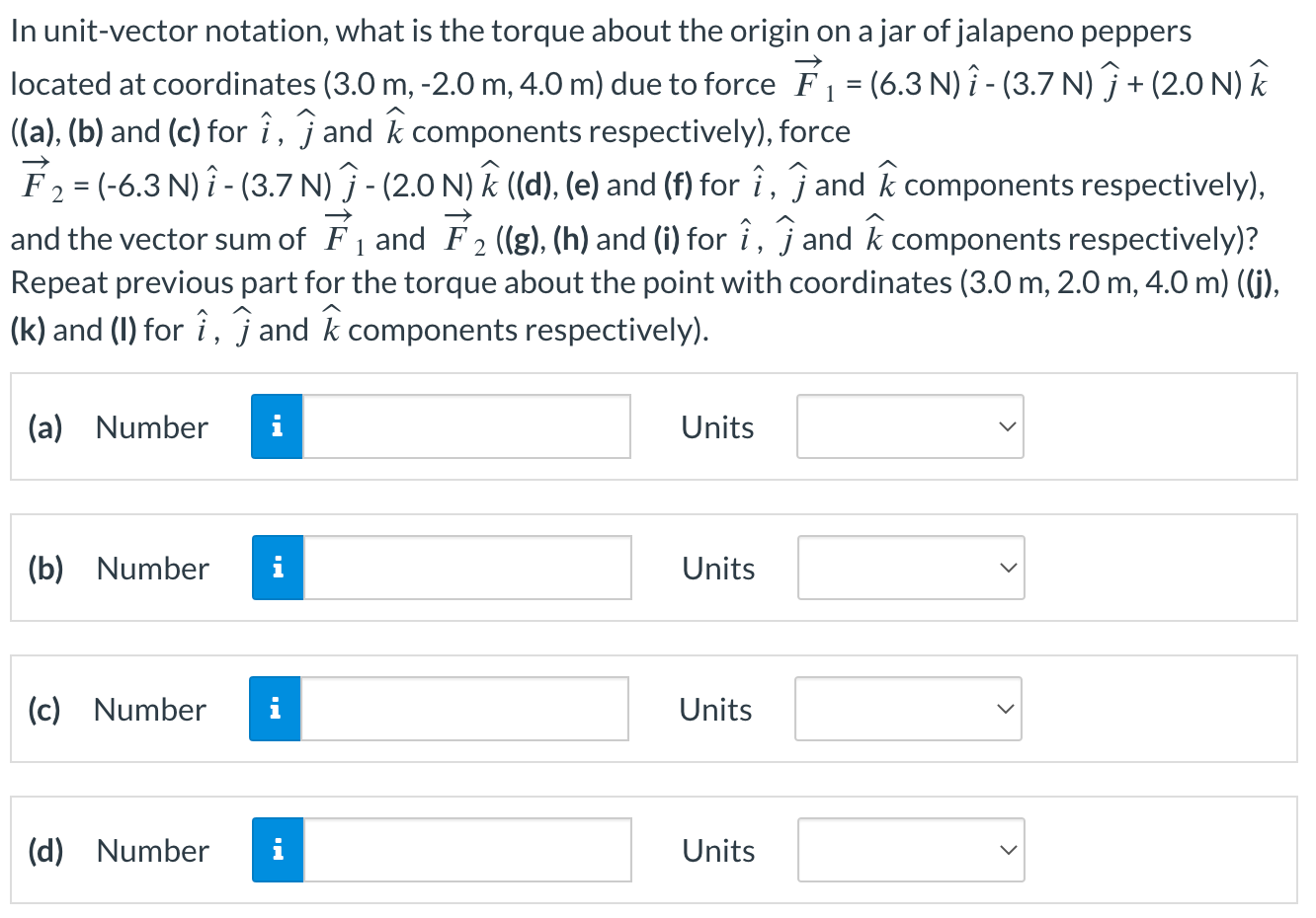 Solved In unit-vector notation, what is the torque about the | Chegg.com