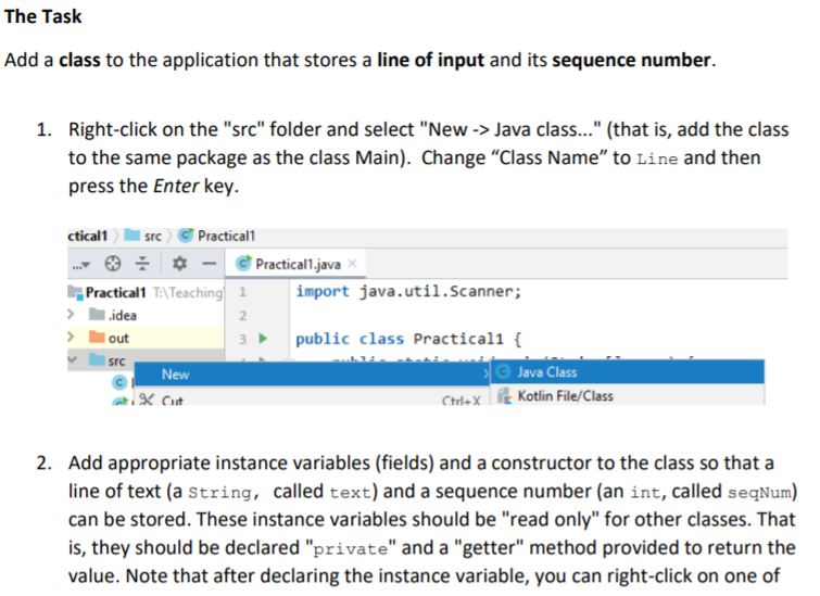 Solved The Task Add a class to the application that stores a | Chegg.com