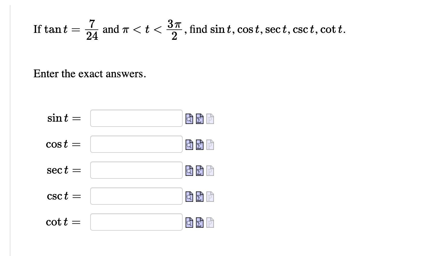 Solved If Tant 7 And A