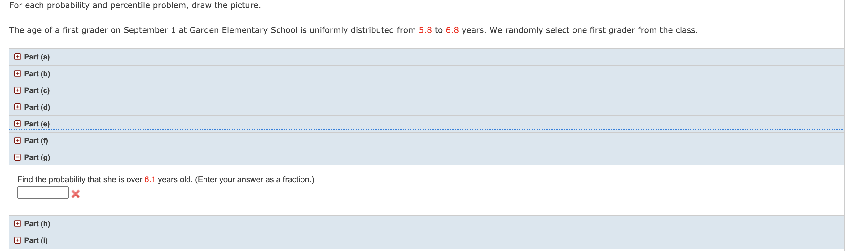 Solved For each probability and percentile problem, draw the | Chegg.com
