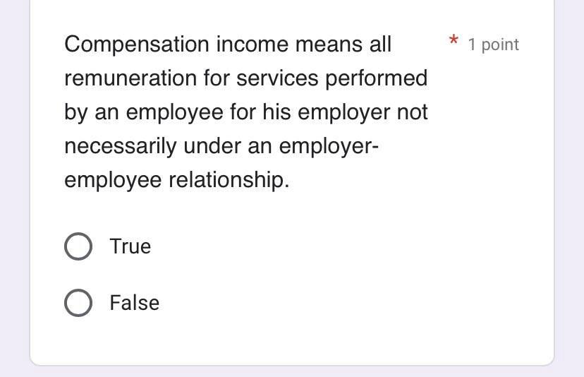 Solved Compensation income means all remuneration for | Chegg.com