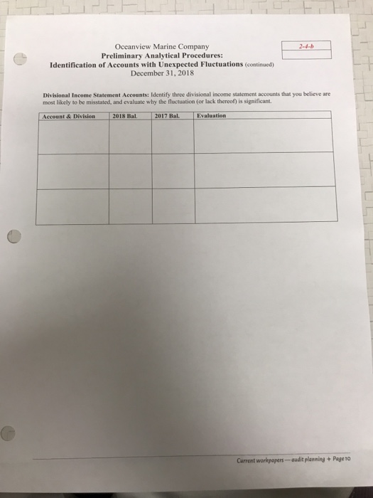 Assignment 2 Complete all workpapers listed in the | Chegg.com