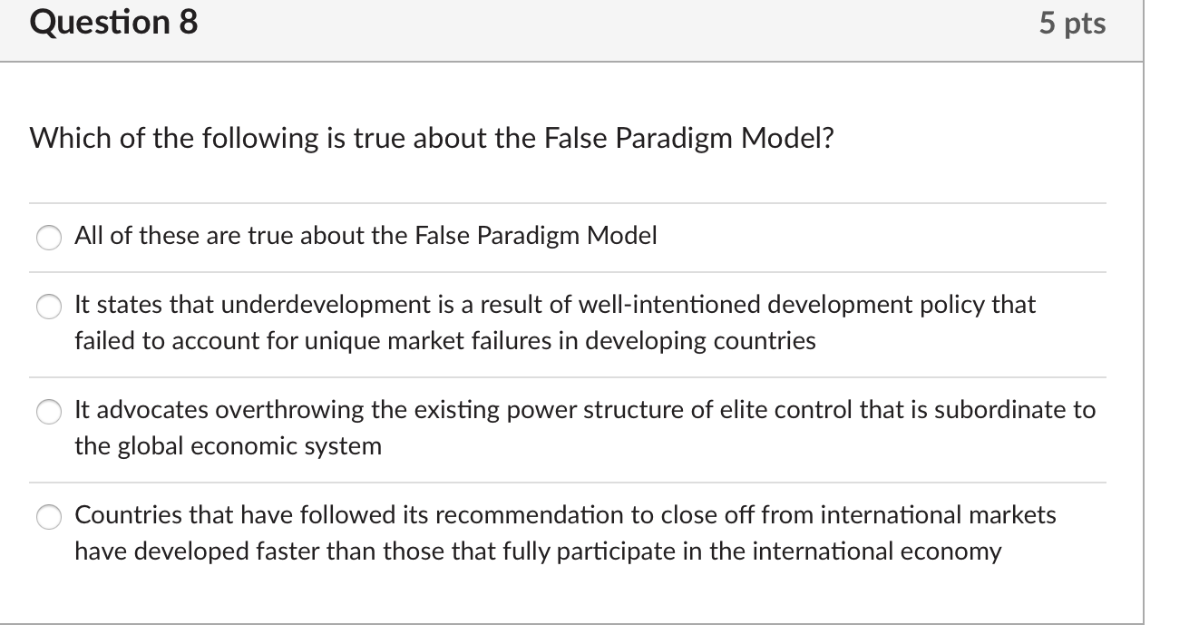 Solved Question 8 5 pts Which of the following is true about | Chegg.com