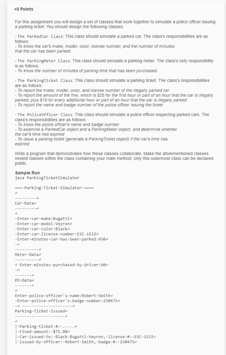 Solved In Java. This assignment is being turned in on | Chegg.com