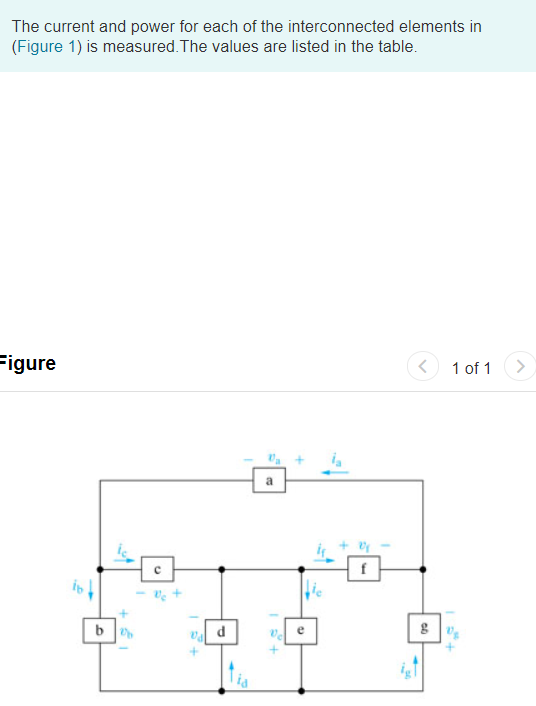 Solved The current and power for each of the interconnected | Chegg.com