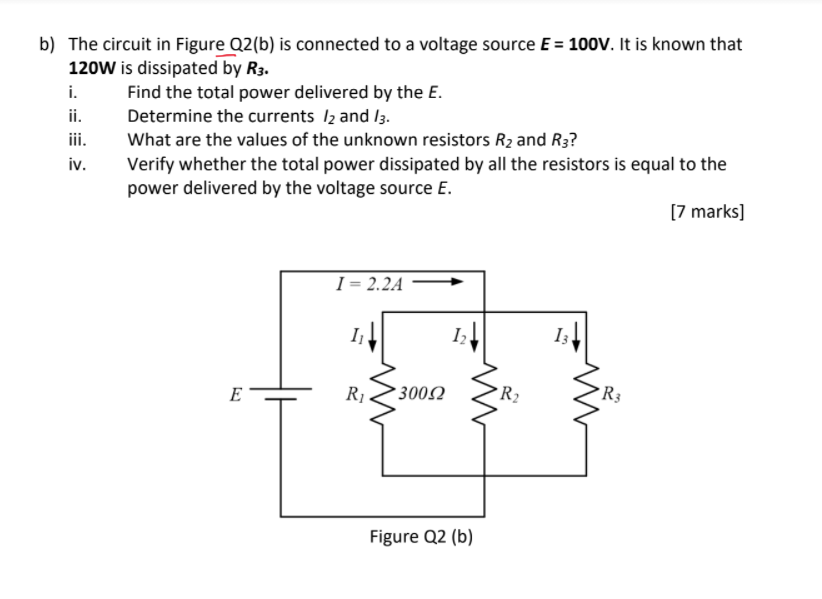 Solved b) The circuit in Figure Q2(b) is connected to a | Chegg.com