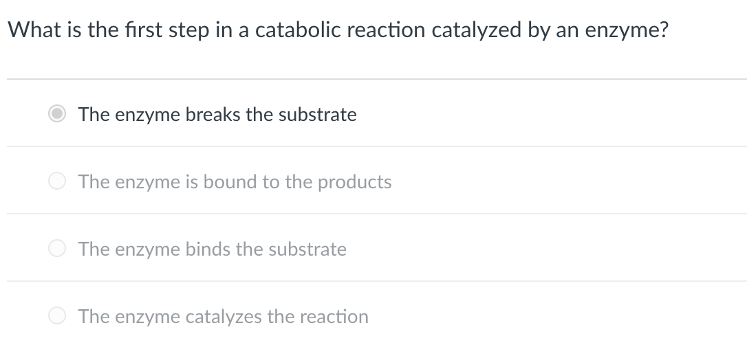 Solved What is the first step in a catabolic reaction | Chegg.com