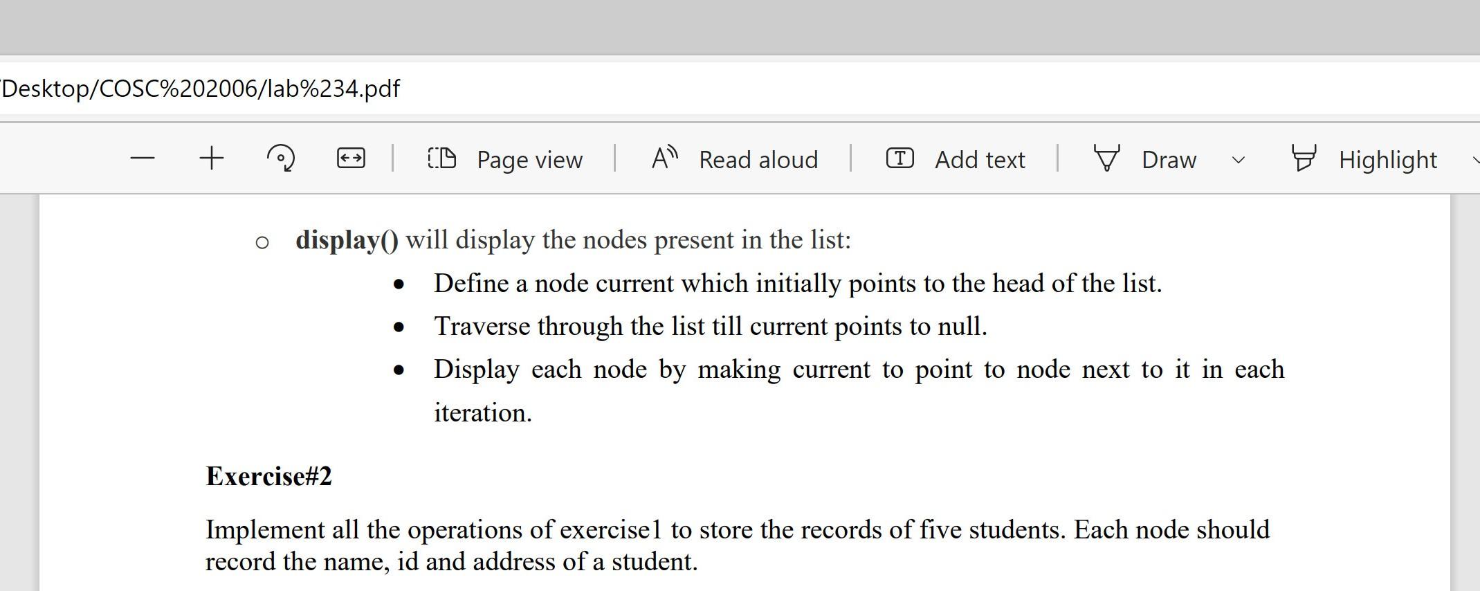 Solved JUST DO THE EXERCISE 2 FOR ME, I REALLY NEED THAT | Chegg.com
