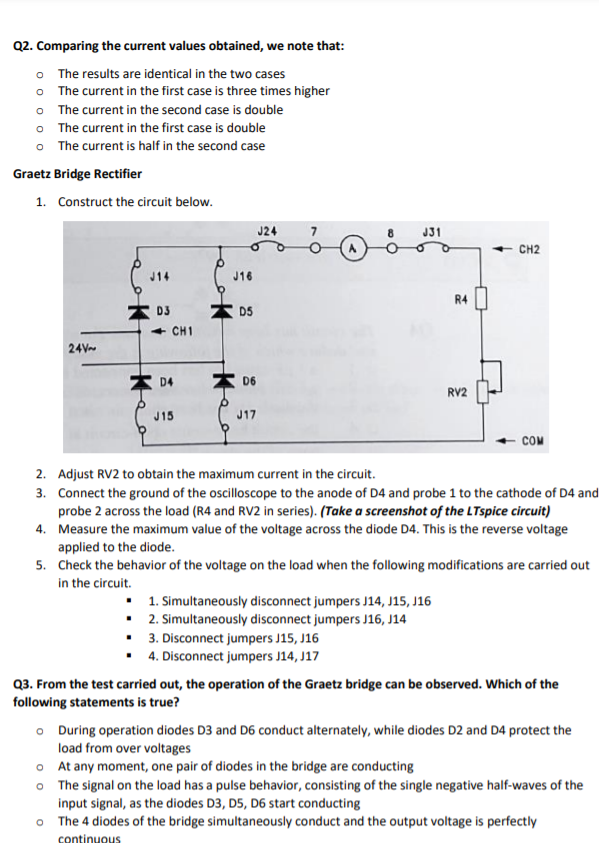 FULL WAVE RECTIFIERS (LTspice Simulation Only) | Chegg.com