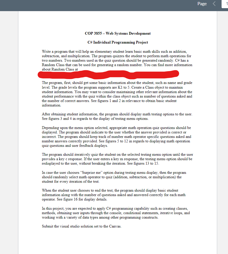 Solved Need help with this C# project not sure where to | Chegg.com