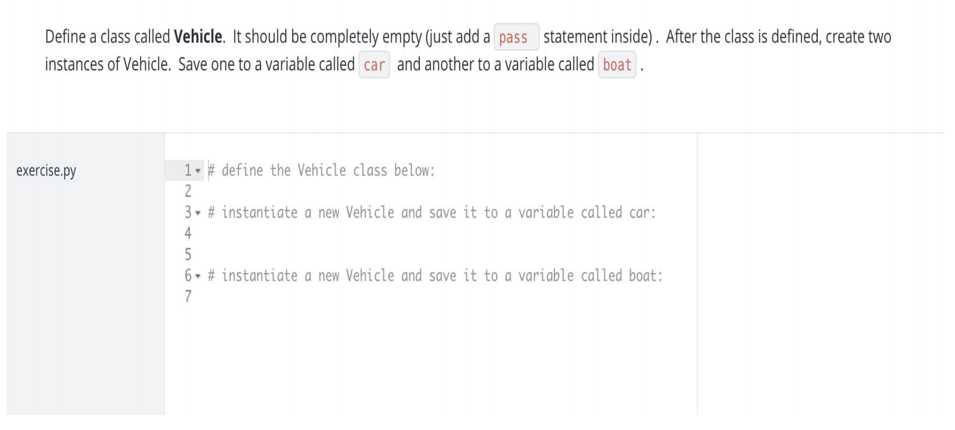 Define a class called Vehicle. It should be | Chegg.com