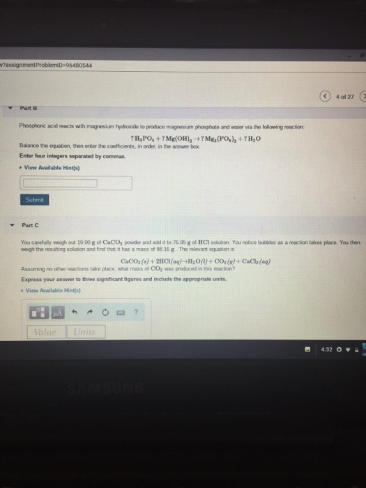 Solved ?assignmentProblemID 96480544 401 27 Part b | Chegg.com