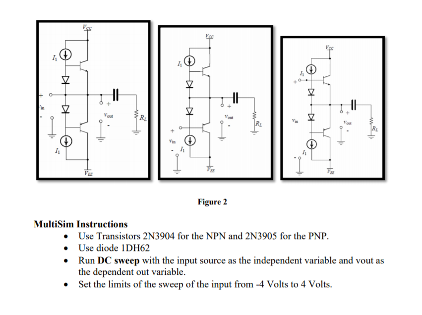 Part 2/2 Figure 2 shows three push-pull circuits | Chegg.com