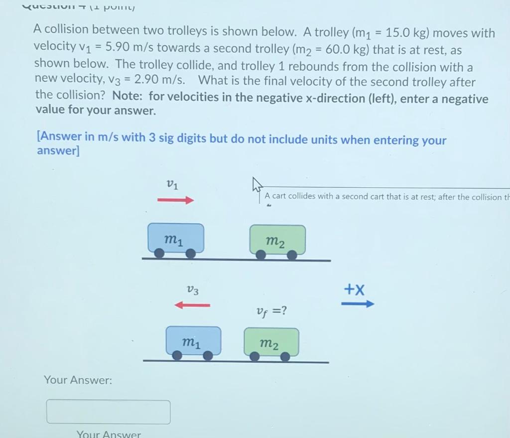 Solved ,סווטץ 4) ד ווטוQuCOL A collision between two | Chegg.com