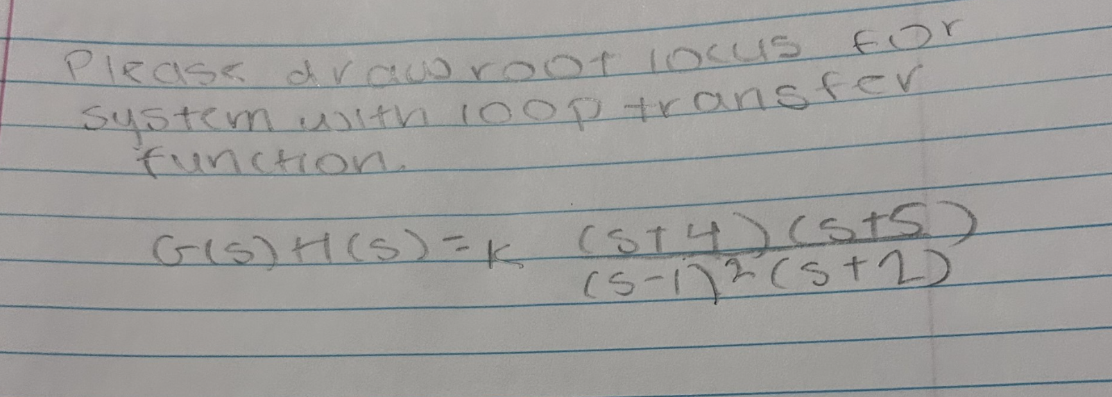 Solved Please draw root locus clearly | Chegg.com