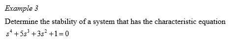 Solved Example 3 Determine the stability of a system that | Chegg.com