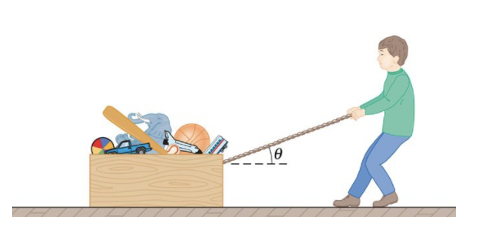 Solved A student is pulling a crate with a mass of 20.0 kg | Chegg.com