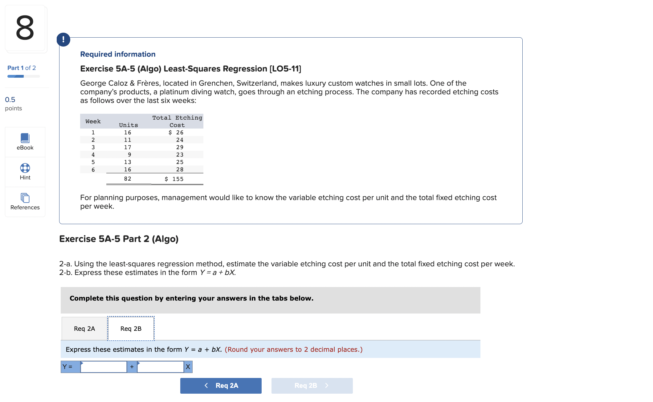 Solved Exercise 5A-5 (Algo) Least-Squares Regression | Chegg.com