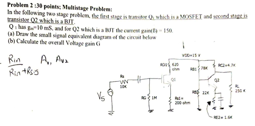 Solved Problem 2:30 points; Multistage Problem: In the | Chegg.com