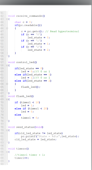 Solved #include "mbed.h" 2 3 4 5 6 7 Serial pc (SERIAL_TX, | Chegg.com