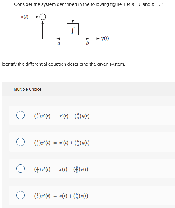 Solved Consider the system described in the following | Chegg.com