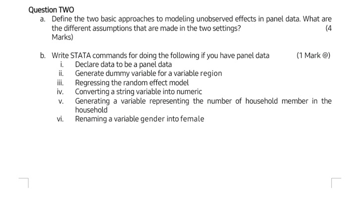 Solved Question TWO a. Define the two basic approaches to | Chegg.com Solved Question TWO a. Define the two basic approaches to | Chegg.com