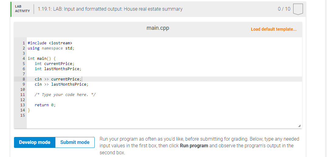 Solved C Language please Sites like Zillow get input about | Chegg.com