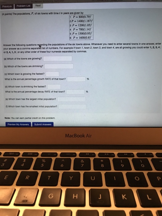 Solved Nexdt Previous Problem ListN (4 points) The | Chegg.com