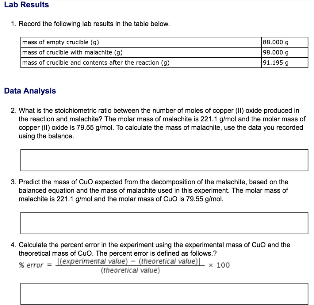 Solved Conclusions 1. What does your percent error | Chegg.com