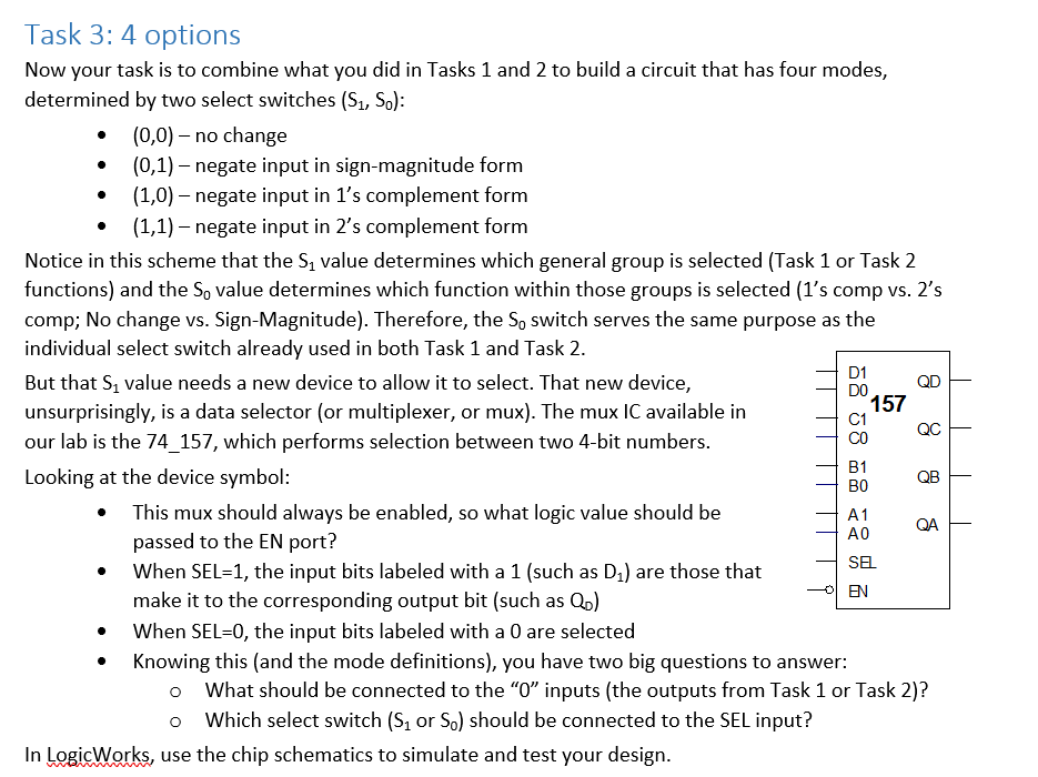 Solved Task 3 4 Options Now Your Task Is To Combine What