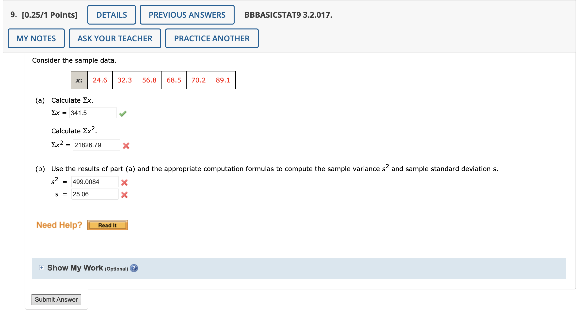 Solved Consider the sample data.(a) Calculate | Chegg.com Solved Consider the sample data.(a) Calculate | Chegg.com