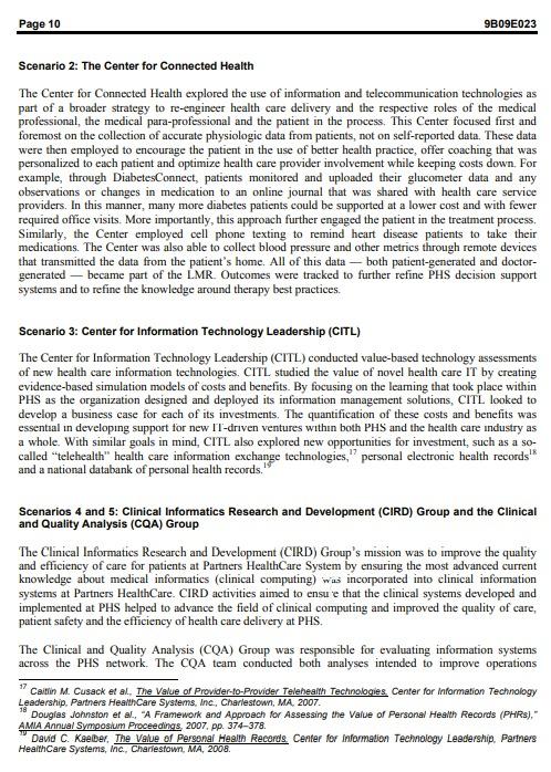 PARTNERS HEALTHCARE SYSTEM (PHS): TRANSFORMING HEALTH | Chegg.com