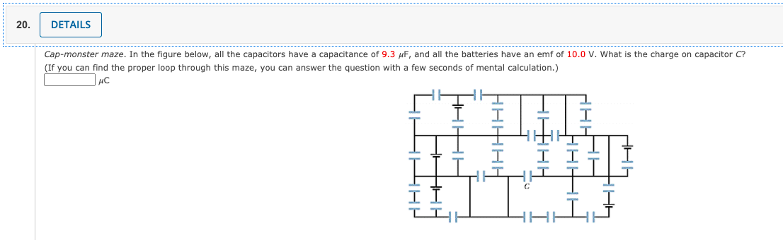 Solved 20. DETAILS Cap-monster maze. In the figure below, | Chegg.com
