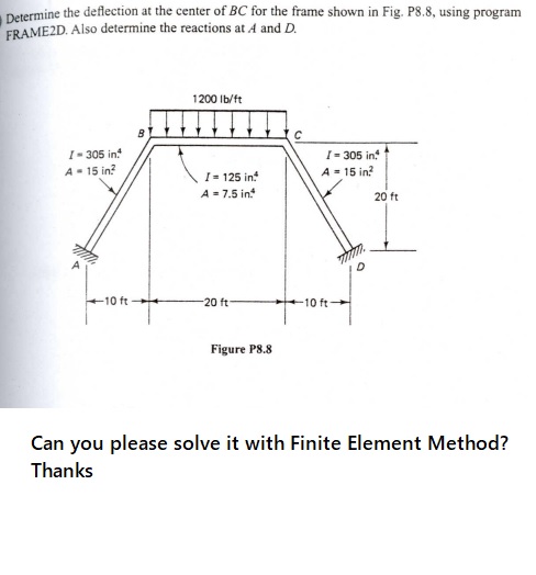 Solved Can you please solve it with Finite Element | Chegg.com