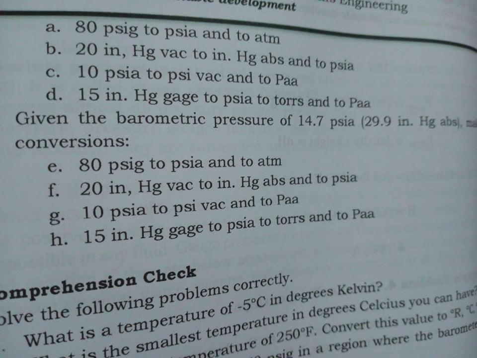 Solved Below Don Forget 14 7 Psia 408 Inches Of Water 14 7 Chegg