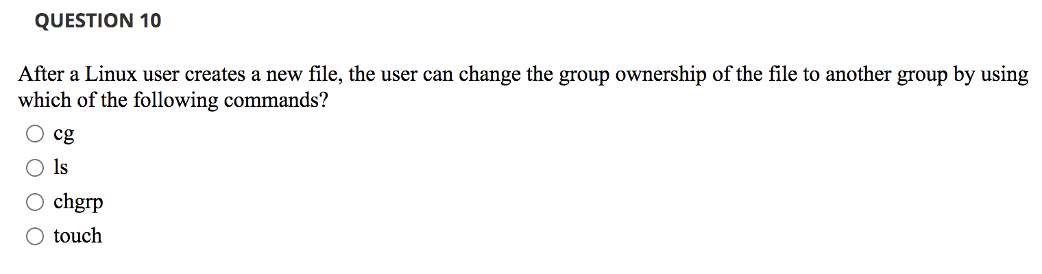 Solved ION 8 Any Additional Groups That A Linux User Is Chegg