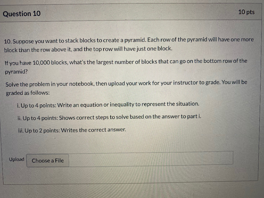 Solved Question 10 10 pts 10. Suppose you want to stack | Chegg.com