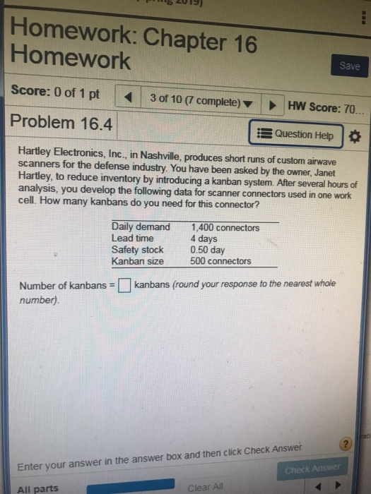 Solved Homework Chapter 16 Homework Score 0 Of 1 Pt 3 Of
