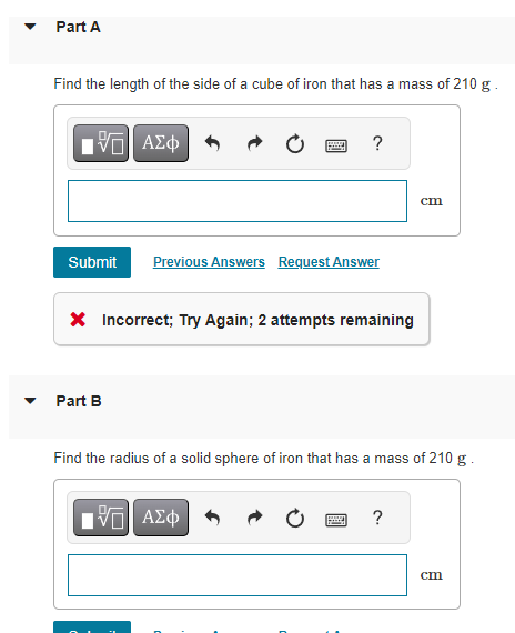 Solved Iron has a property such that a 1.00 m3 volume has a | Chegg.com