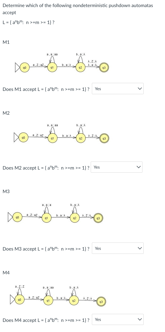 Solved Determine which of the following nondeterministic | Chegg.com