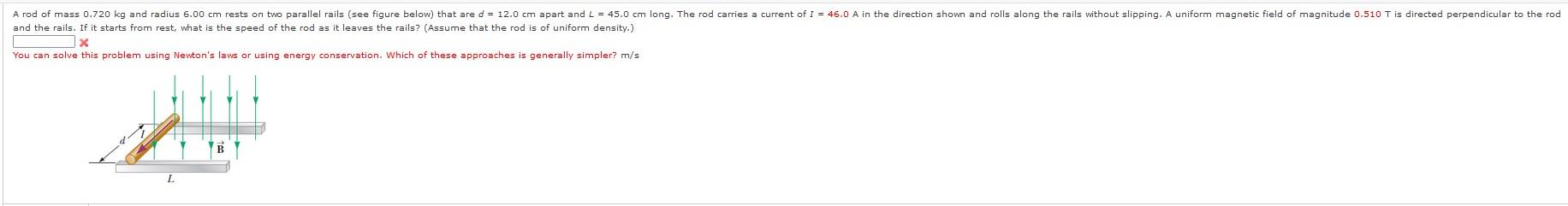 Solved snit tha raile If it starts from rest, what is the | Chegg.com