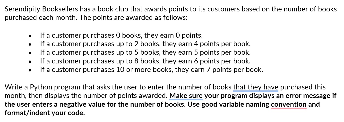 Solved Serendipity Booksellers has a book club that awards | Chegg.com