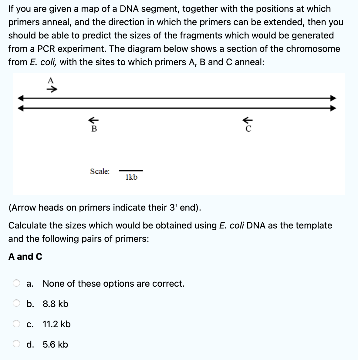 Solved If you are given a map of a DNA segment, together | Chegg.com