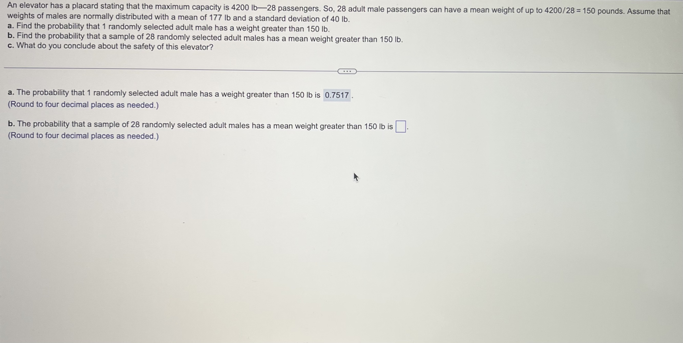 Solved An elevator has a placard stating that the maximum | Chegg.com