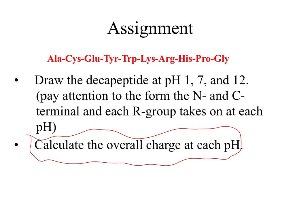 AsS1gnment Ala-Cys-Glu-Tyr-Trp-Lys-Arg-His-Pro-Gly | Chegg.com