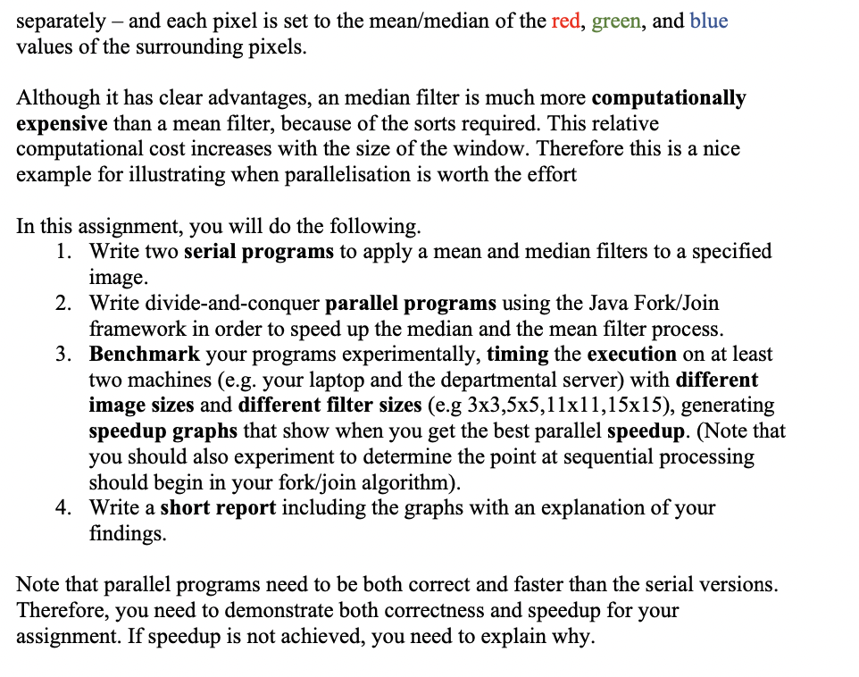 Solved Specifically, your task is to implement two parallel | Chegg.com