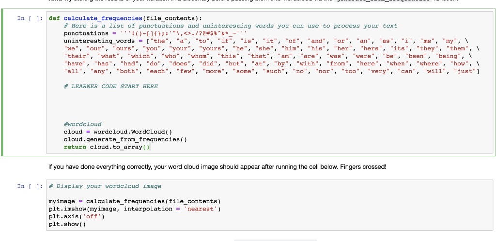 Solved Final Project - Word Cloud For this project, you'll | Chegg.com