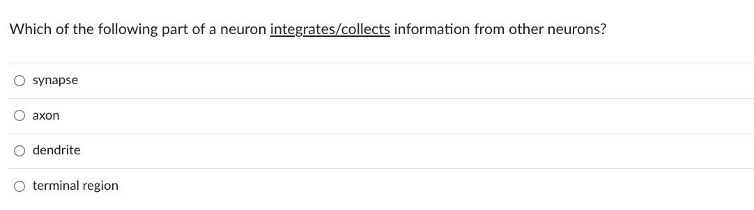 Solved In a monosynaptic reflex arc, the number of synapses | Chegg.com