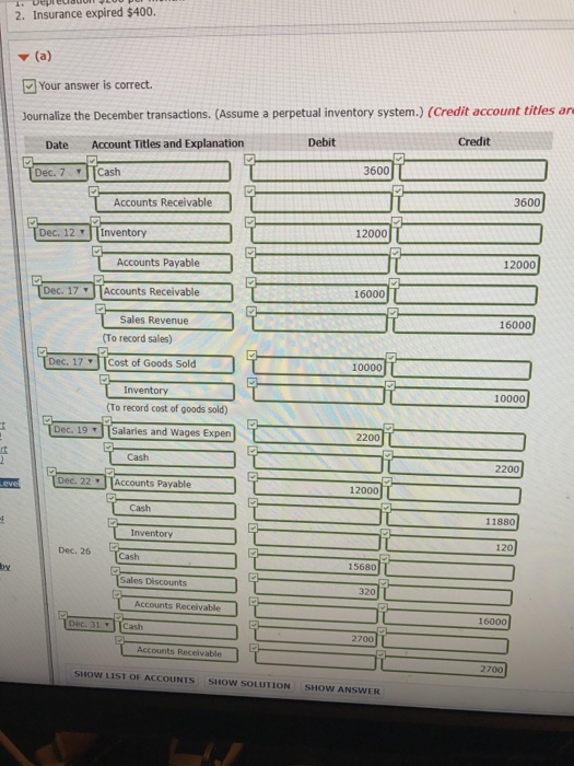 Solved Comprehensive Problem 7 (Part Level Submission) On | Chegg.com