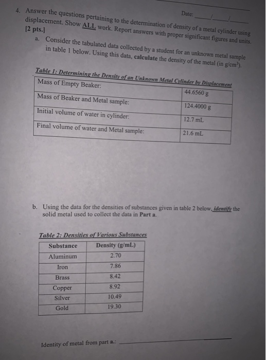 Solved 4. Answer the questions pertaining to the | Chegg.com